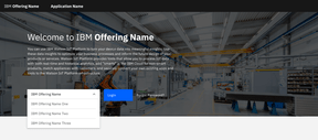 Login pattern – Carbon Design System