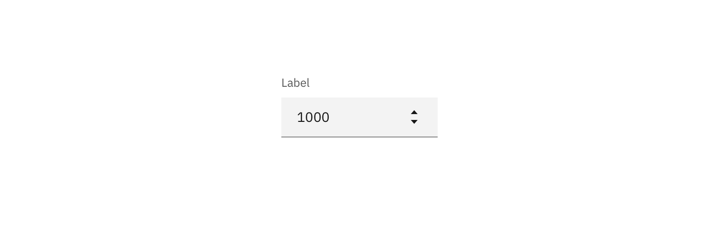 Number input – Carbon Design System